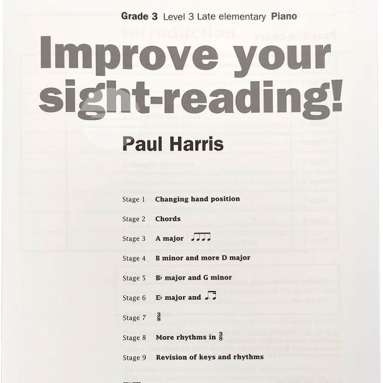 Improve Your Sight-Reading! Piano - Grade 3 - Euphony Musical