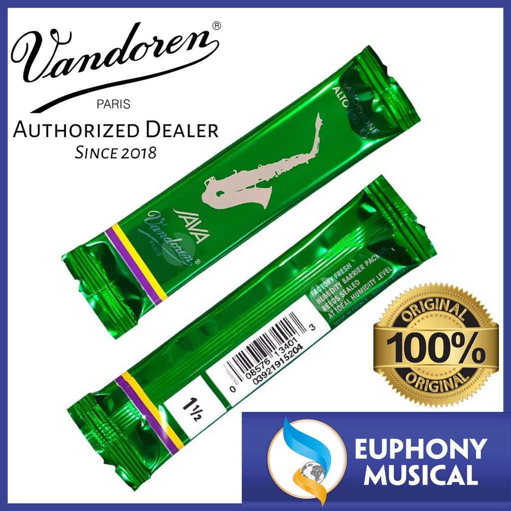 VANDOREN JAVA 1-1/2 Alto Saxophone Reed (1/piece) - Euphony Musical