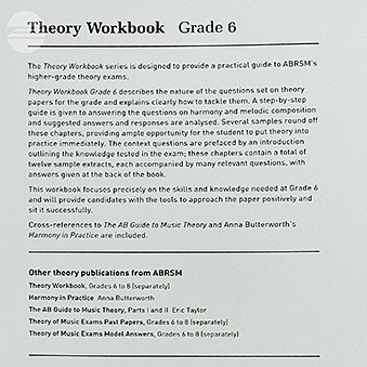 ABRSM Theory Workbook Grade 6 - Euphony Musical