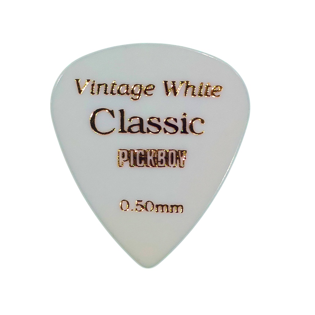 PICKBOY Vintage White Classic Guitar Pick (5pcs/Pack) - Euphony Musical